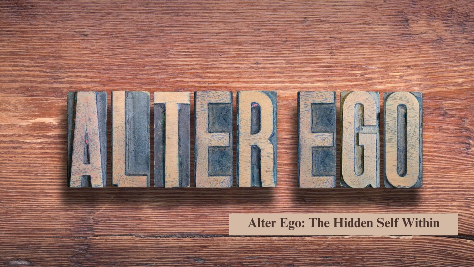 Alter Ego: Discovering Your Hidden Self and True Identity