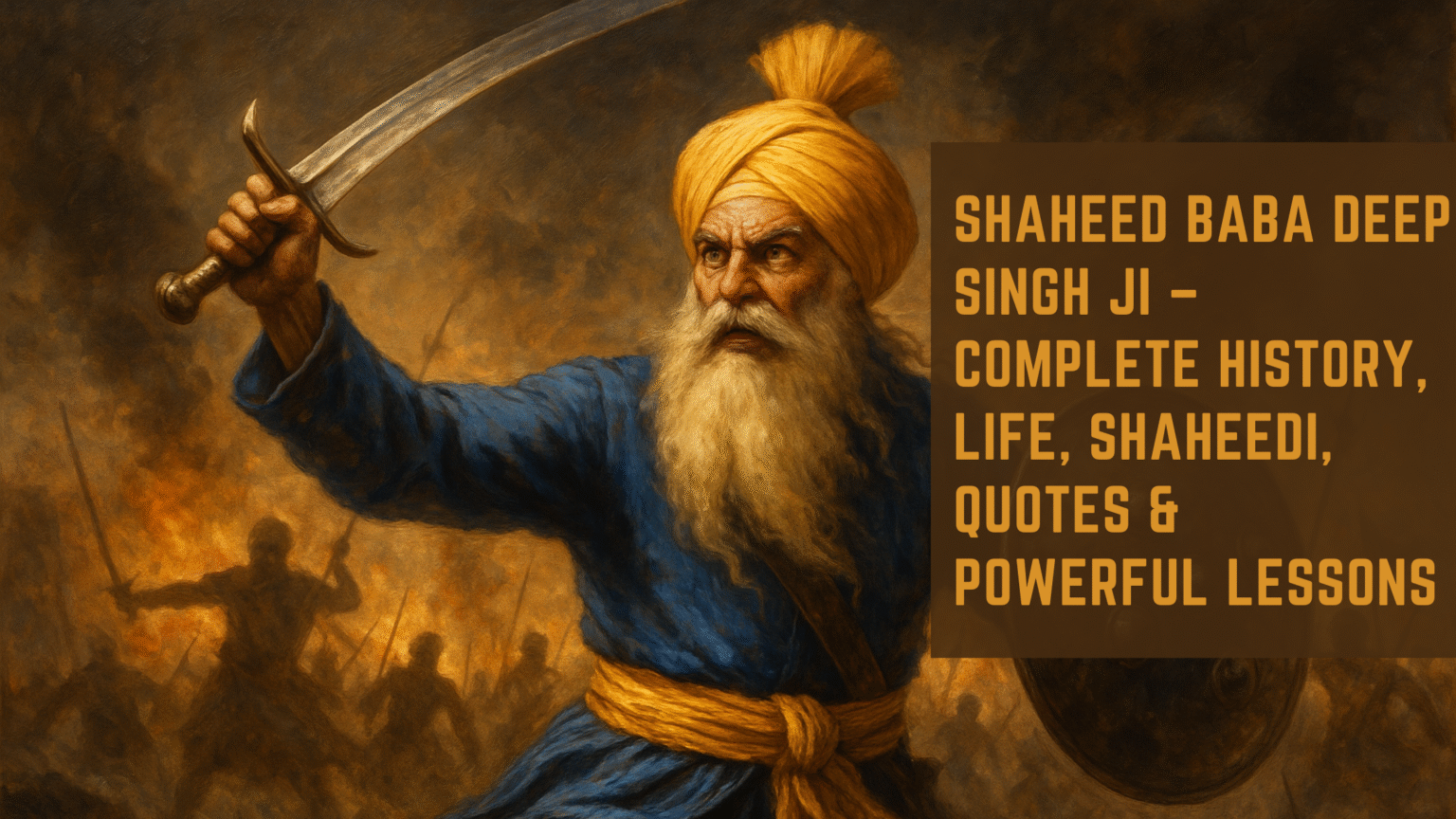 Shaheed Baba Deep Singh Ji – Complete History, Shaheedi,