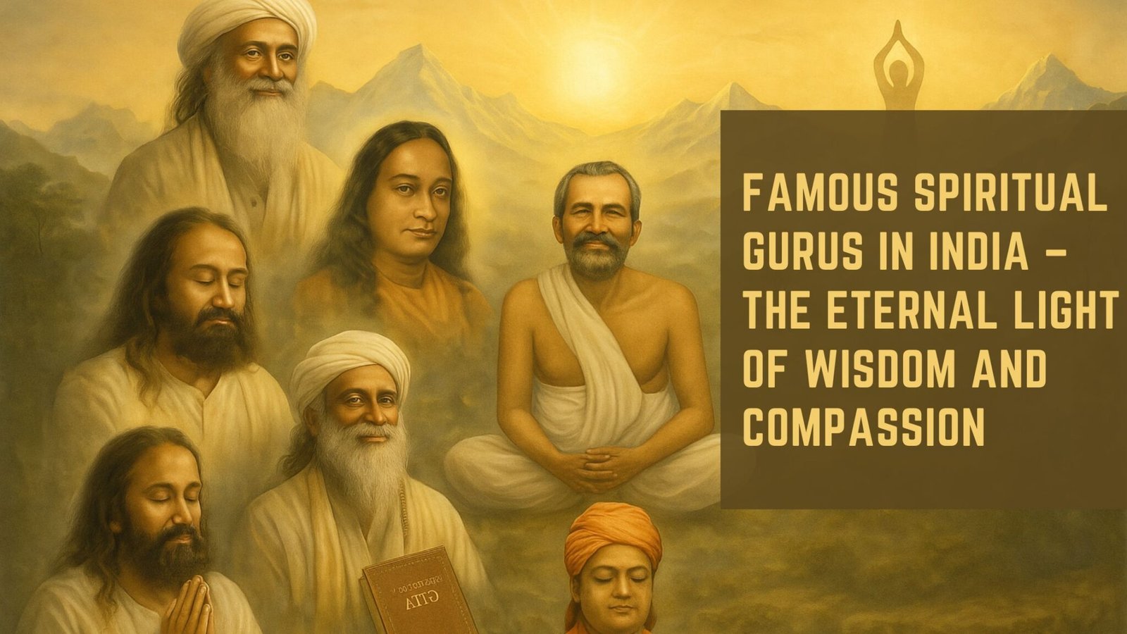 Famous Spiritual Gurus in India – The Eternal Light