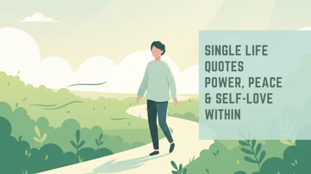 Single Life Quotes Power, Peace & Self-Love Within